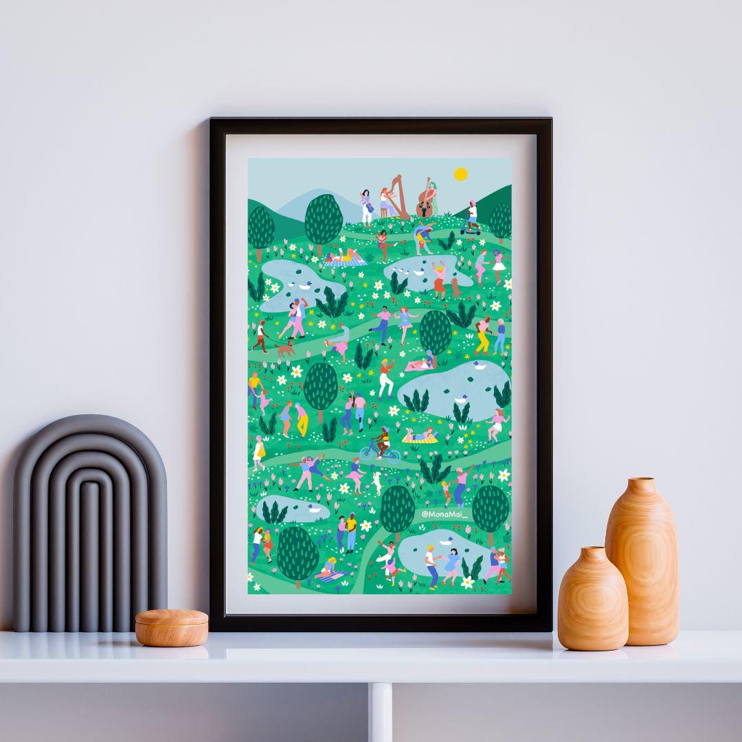 Spring Festival Wall Art Print - Etsy
