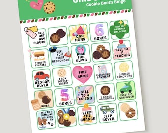 Girl Scout Cookie Booth Bingo 2025 LBB - Etsy