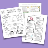 Girl Scouts First Aid Kit Cards - Etsy
