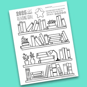 2025 Reading Book Goal | Kids Book Reading Challenge | Fun Reading Book ...