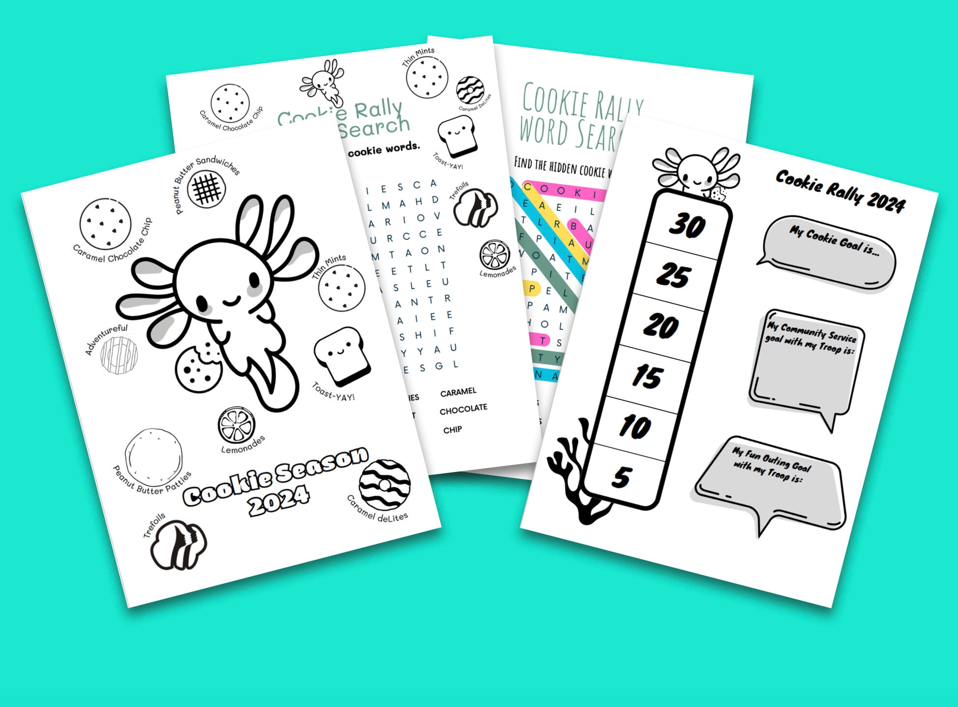 Printable ABC Bakery Girl Scouts Cookie Rally Meeting | Axolotl ...