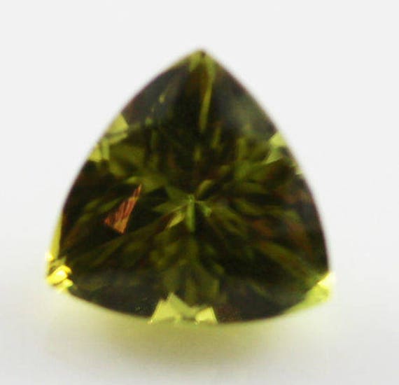 Yellow Peridot 0.927cts Trillion Cut Yellow Gemstone 6x6mm | Etsy