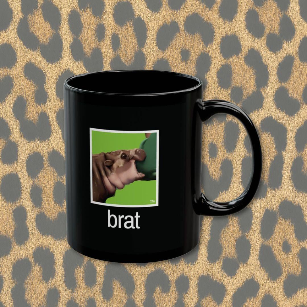 Baby Hippo 'brat' Mug: Funny Animal Lover Gift - Etsy