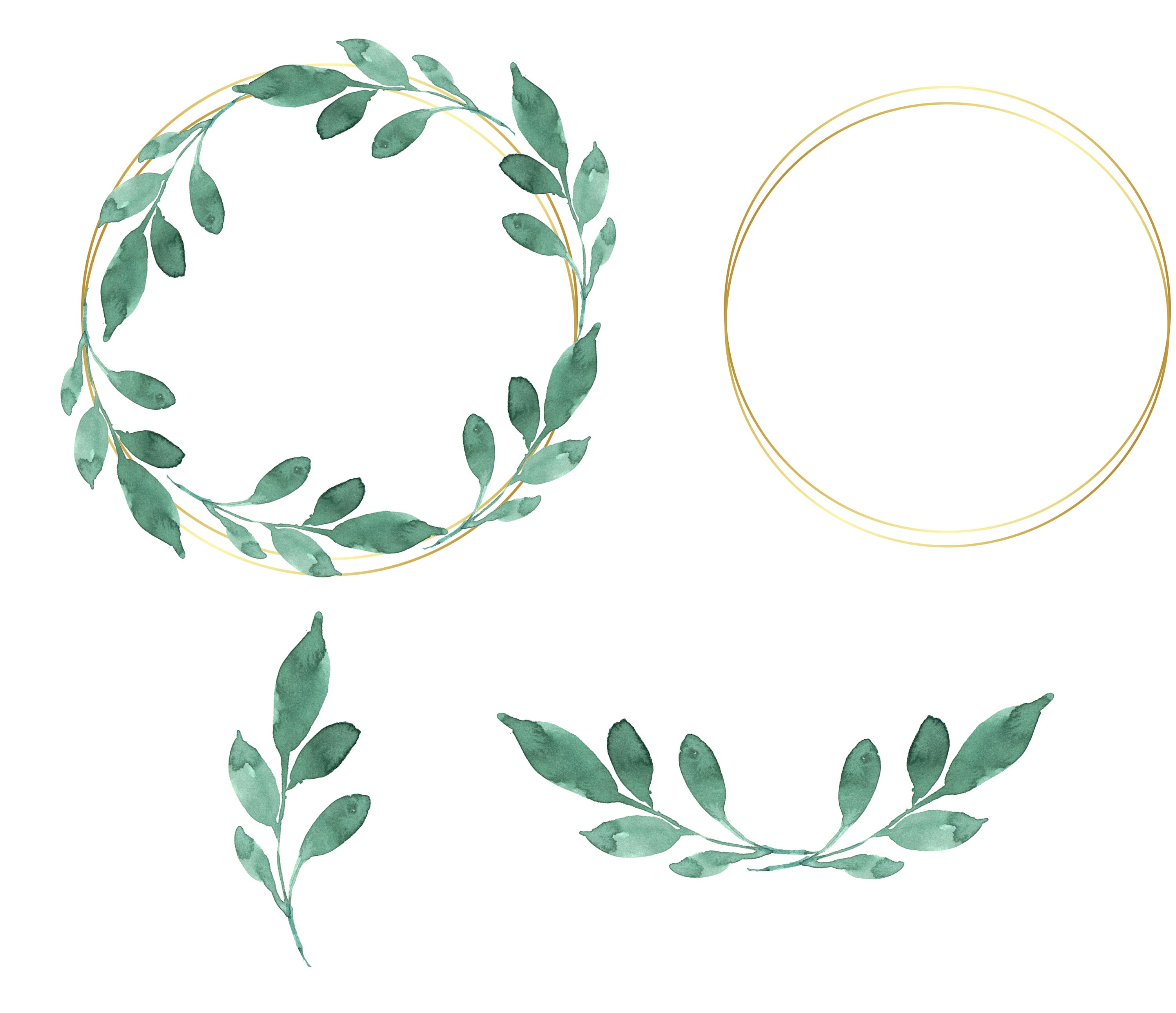 Gold Wreath Clipart