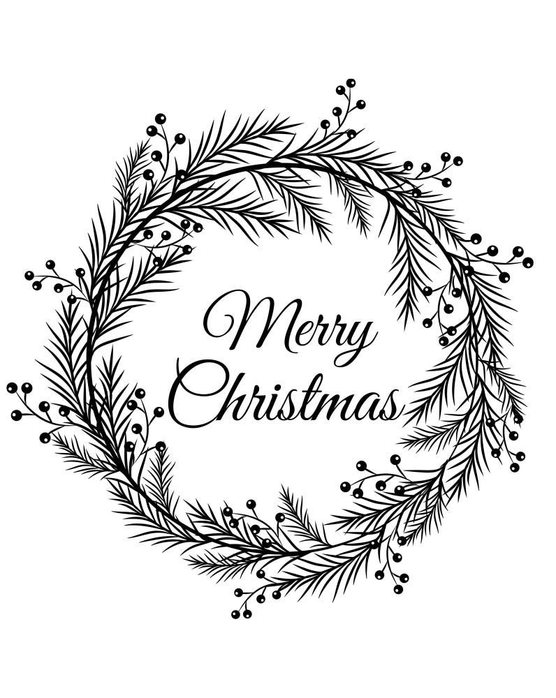 Merry Christmas Wreath Images