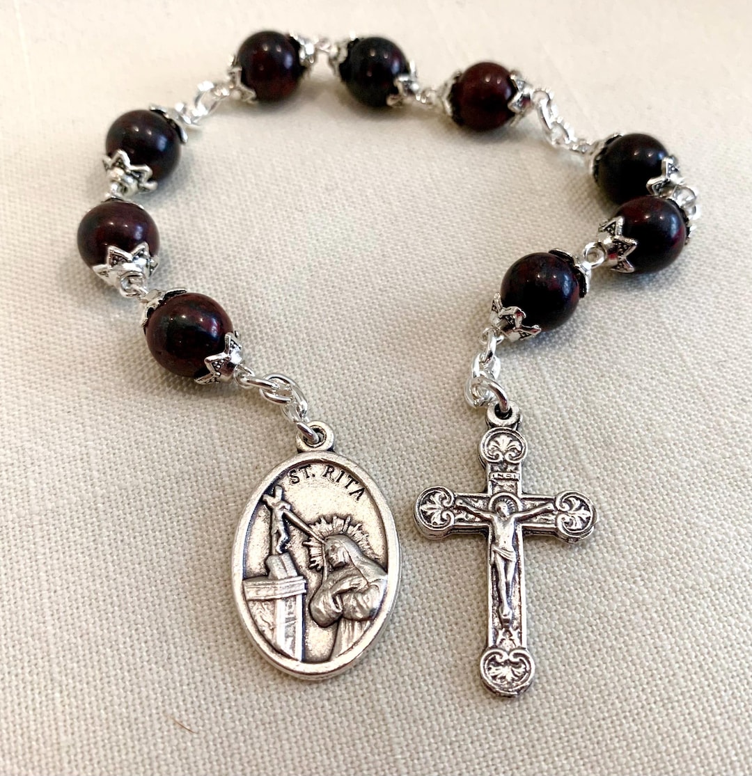 St Rita Chaplet - Saint Rita Chaplet, St Rita Novena, St Rita Medal ...