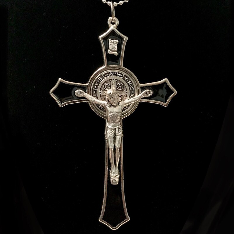 Black Crucifix - Etsy