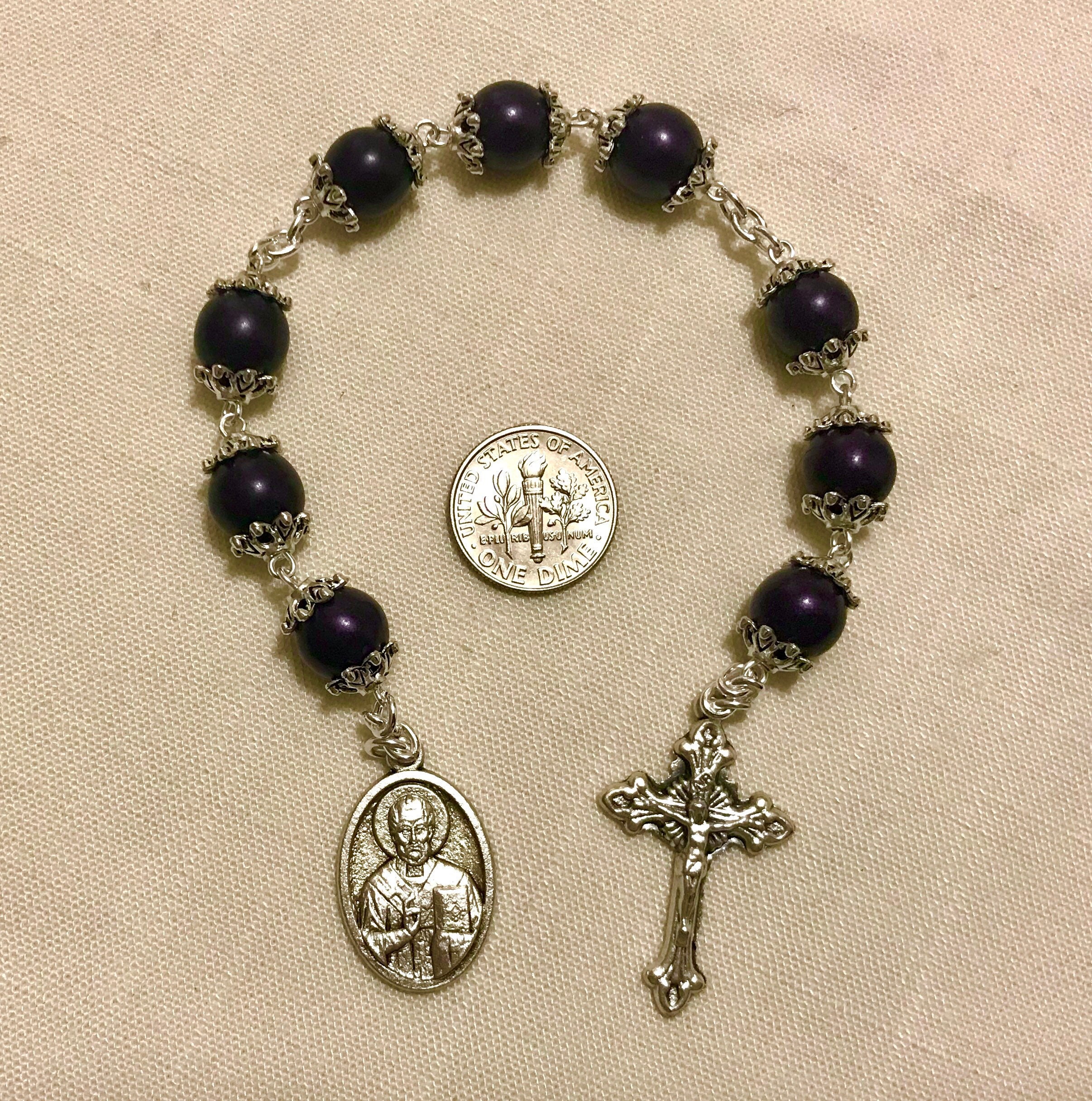 St Nicholas Chaplet Saint Nicholas Rosary Handmade Chaplet | Etsy