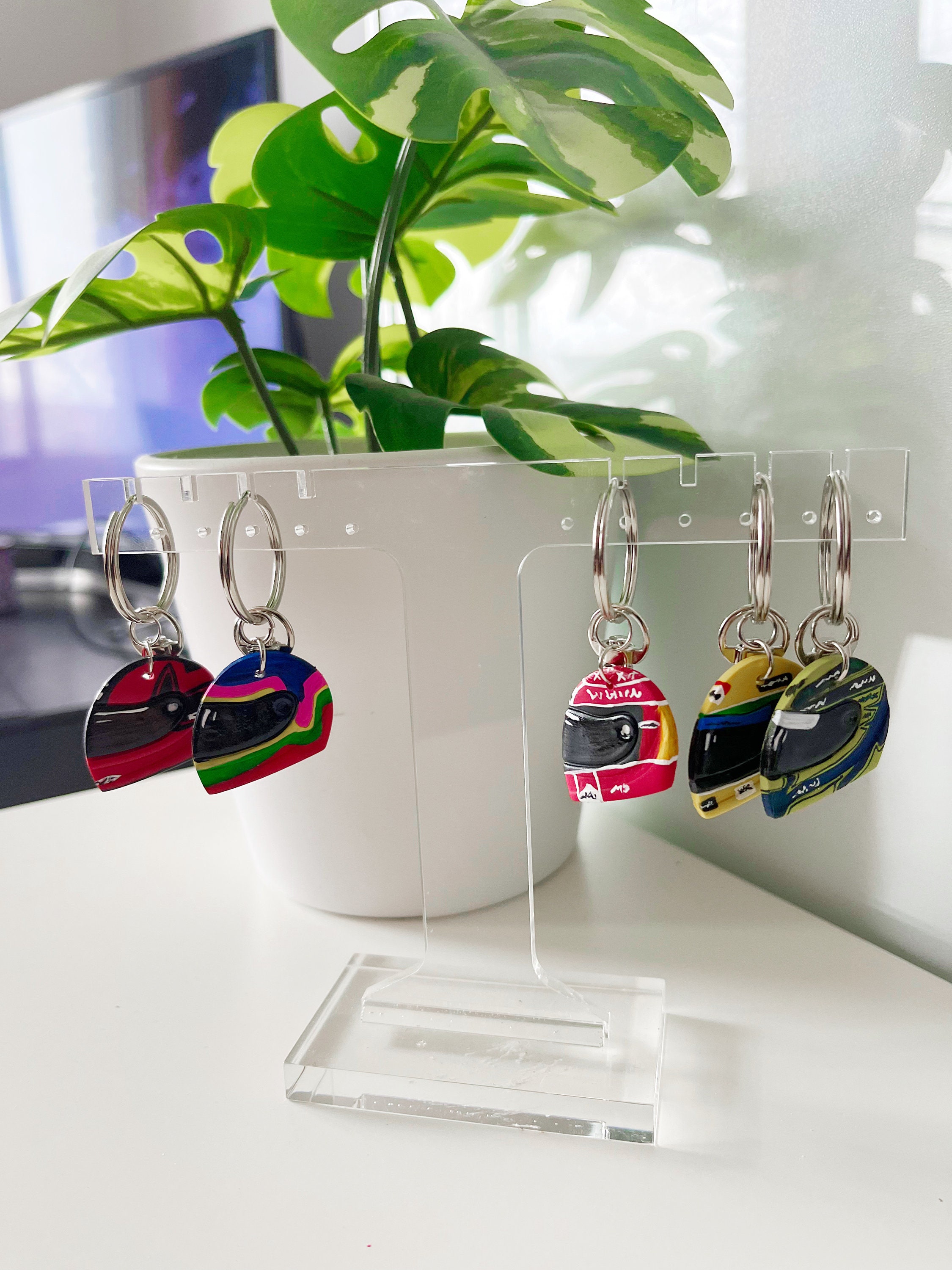 Keychain Driver of Your Choice! F1 Helmet - Etsy