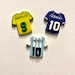 Magnet Player of Your Choice! Soccer (football) Jersey, Hand Painted - Etsy