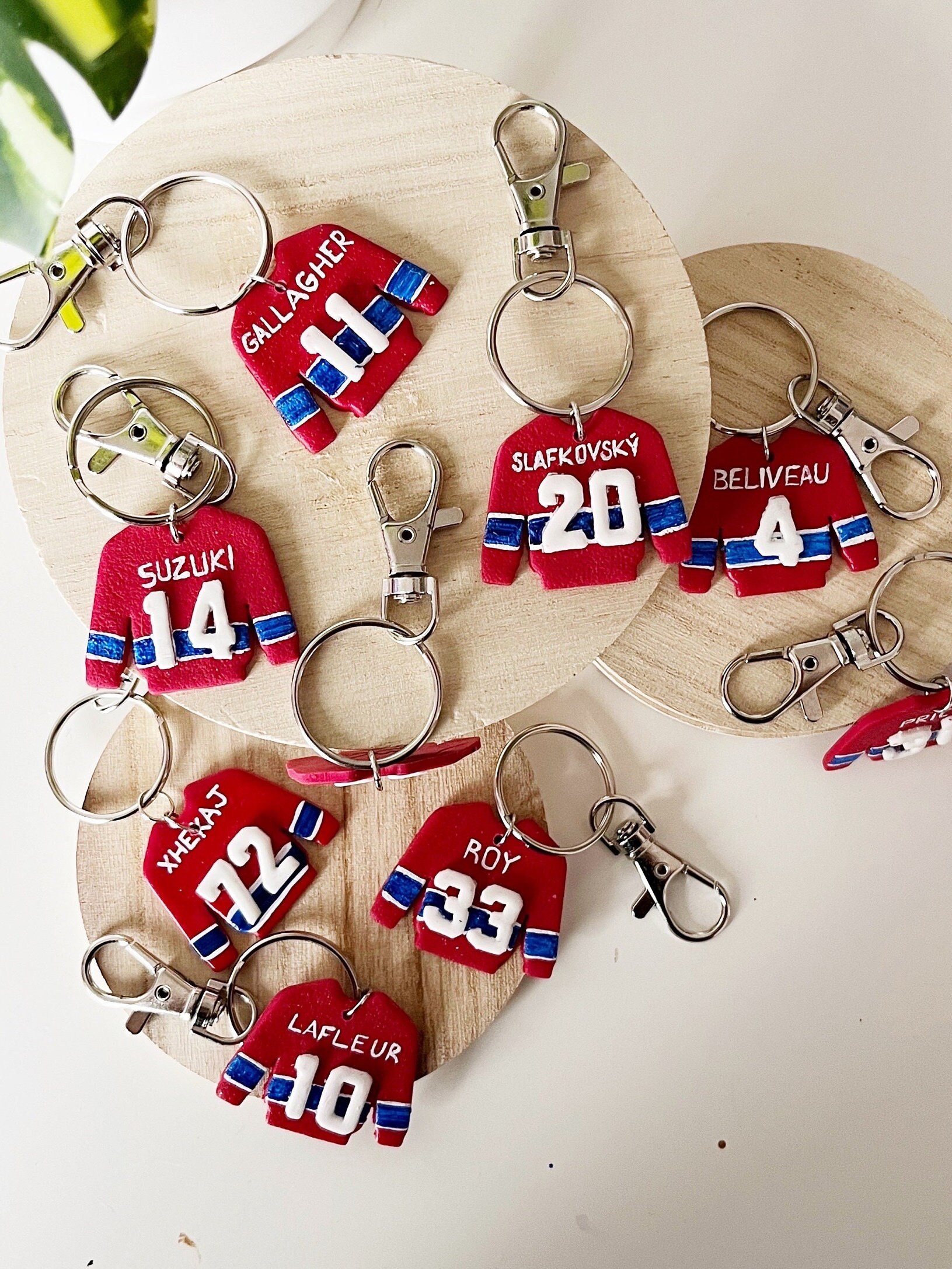 Keychain Player of Your Choice! Hockey Jersey, NHL, PWHL, and Others ...