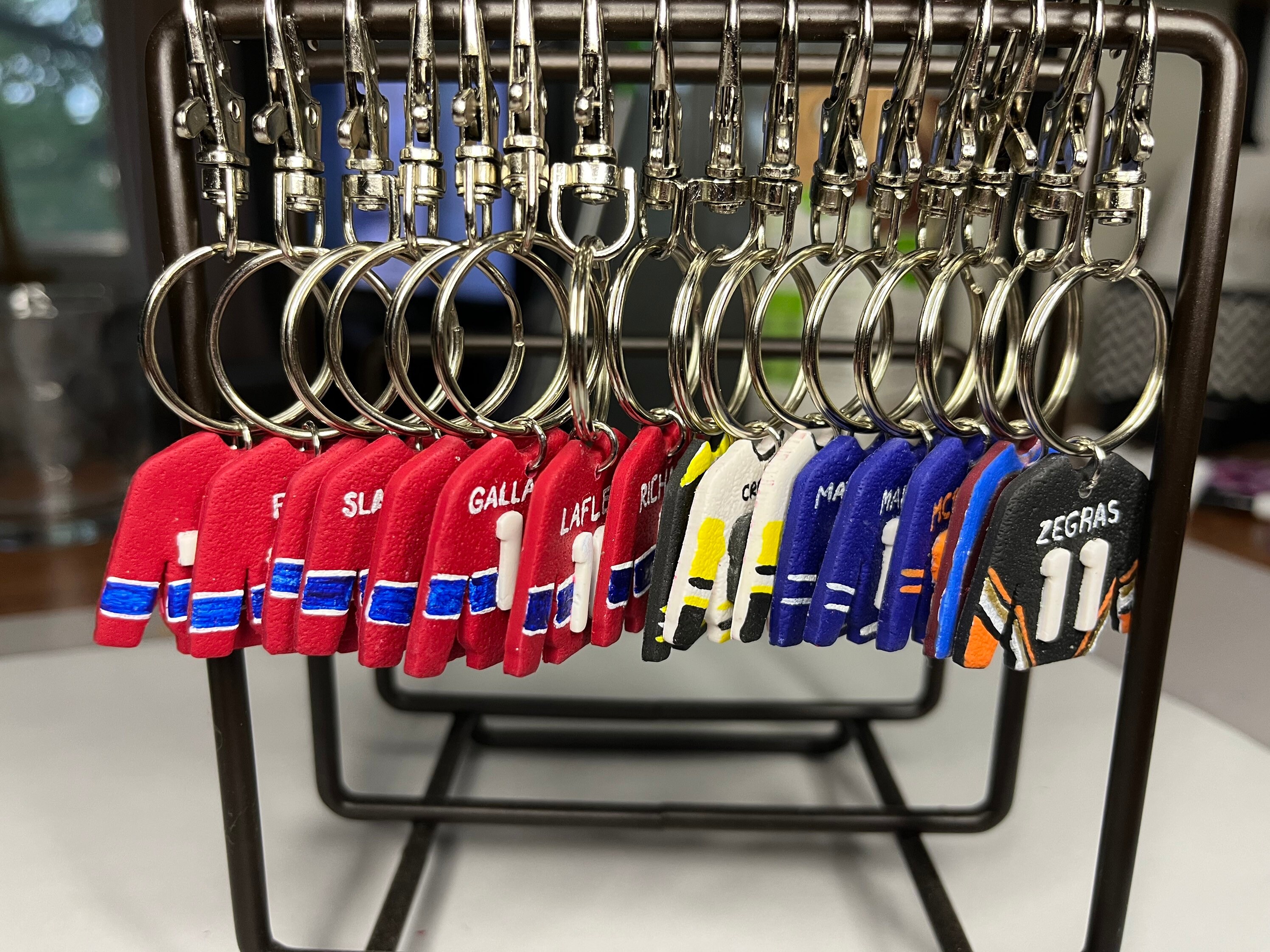 Keychain Player of Your Choice! Hockey Jersey, NHL, PWHL, and Others ...