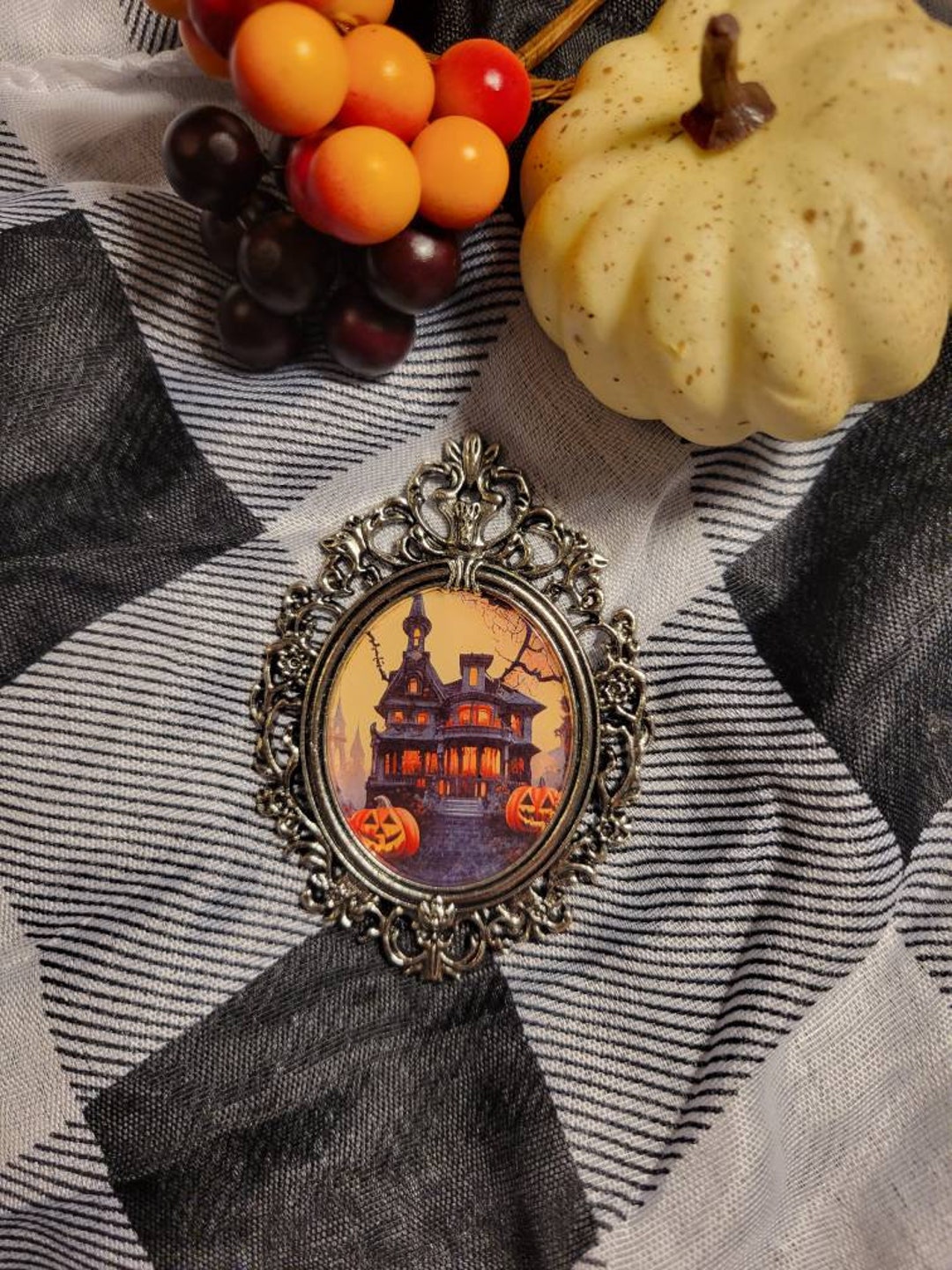 Tiny Baroque Framed Pumkin House Portrait - Etsy