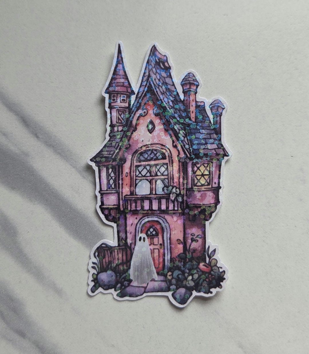 Holographic Whimsical House Sticker - Etsy