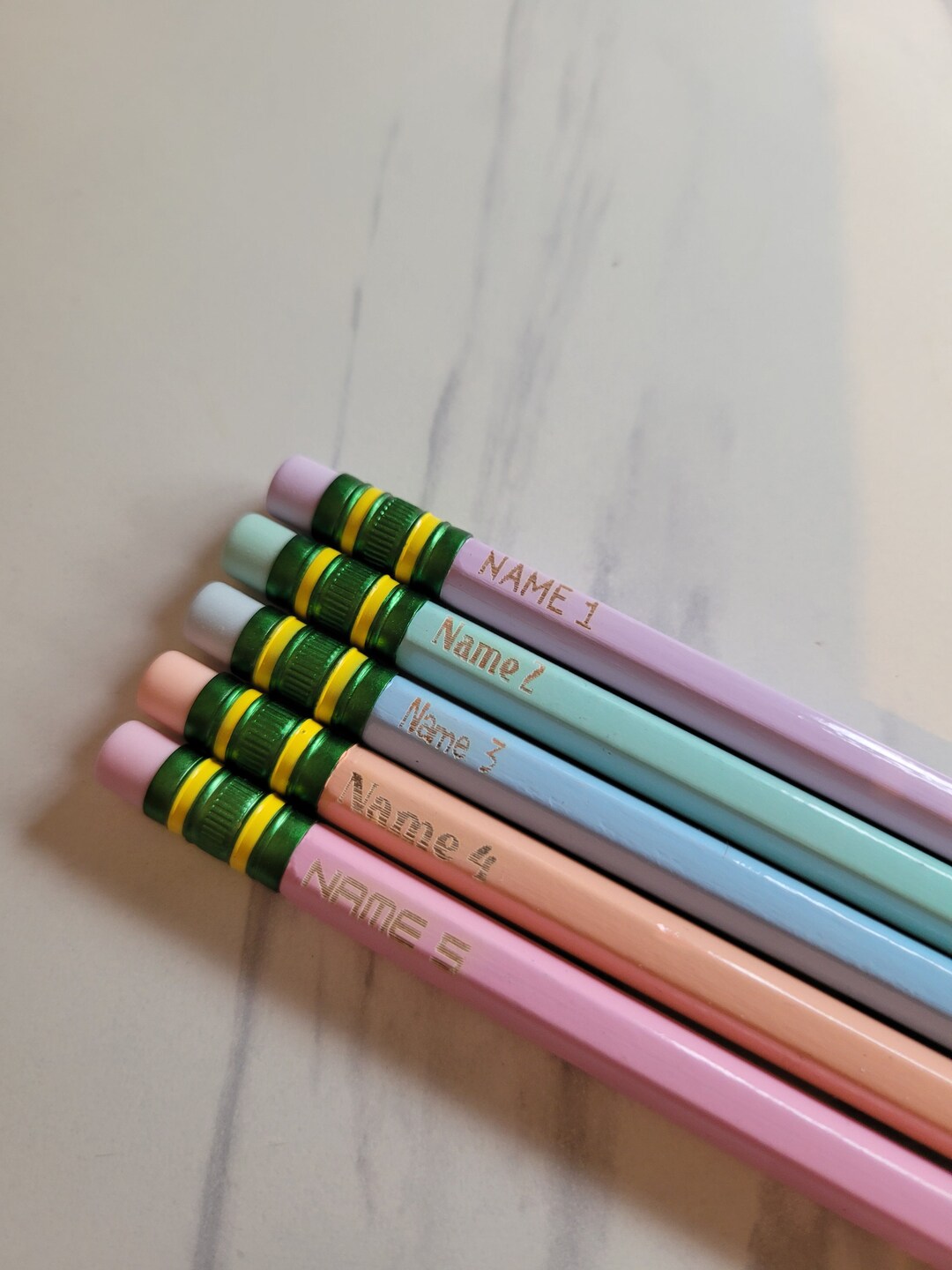 Custom Back to School Pastel Pencils - Etsy