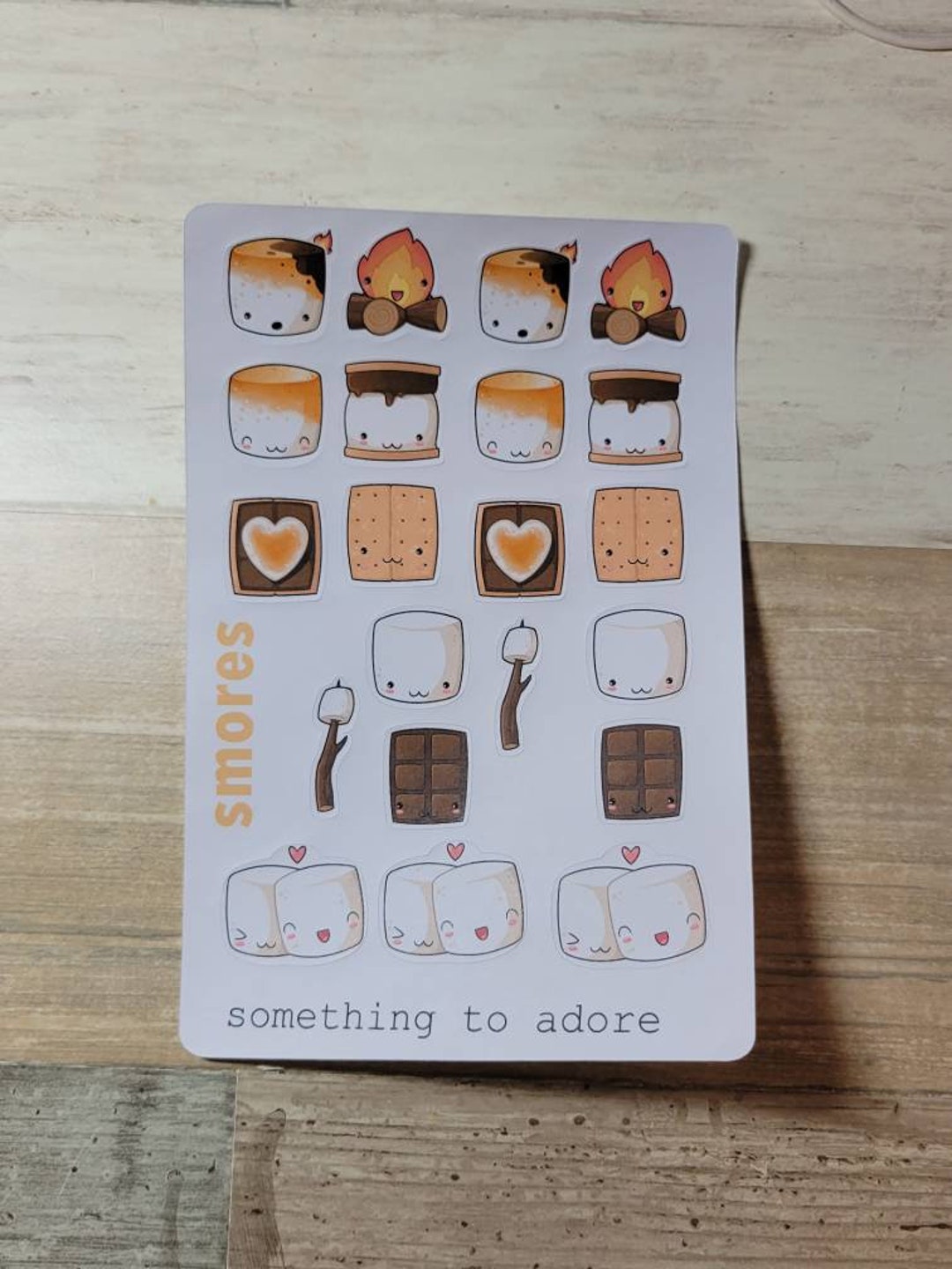 Kawaii Smores Stickers, Marshmallows, Chocolate, - Etsy