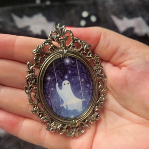 Tiny Baroque Framed Swinging Ghost Portrait 2x3 Inches - Etsy