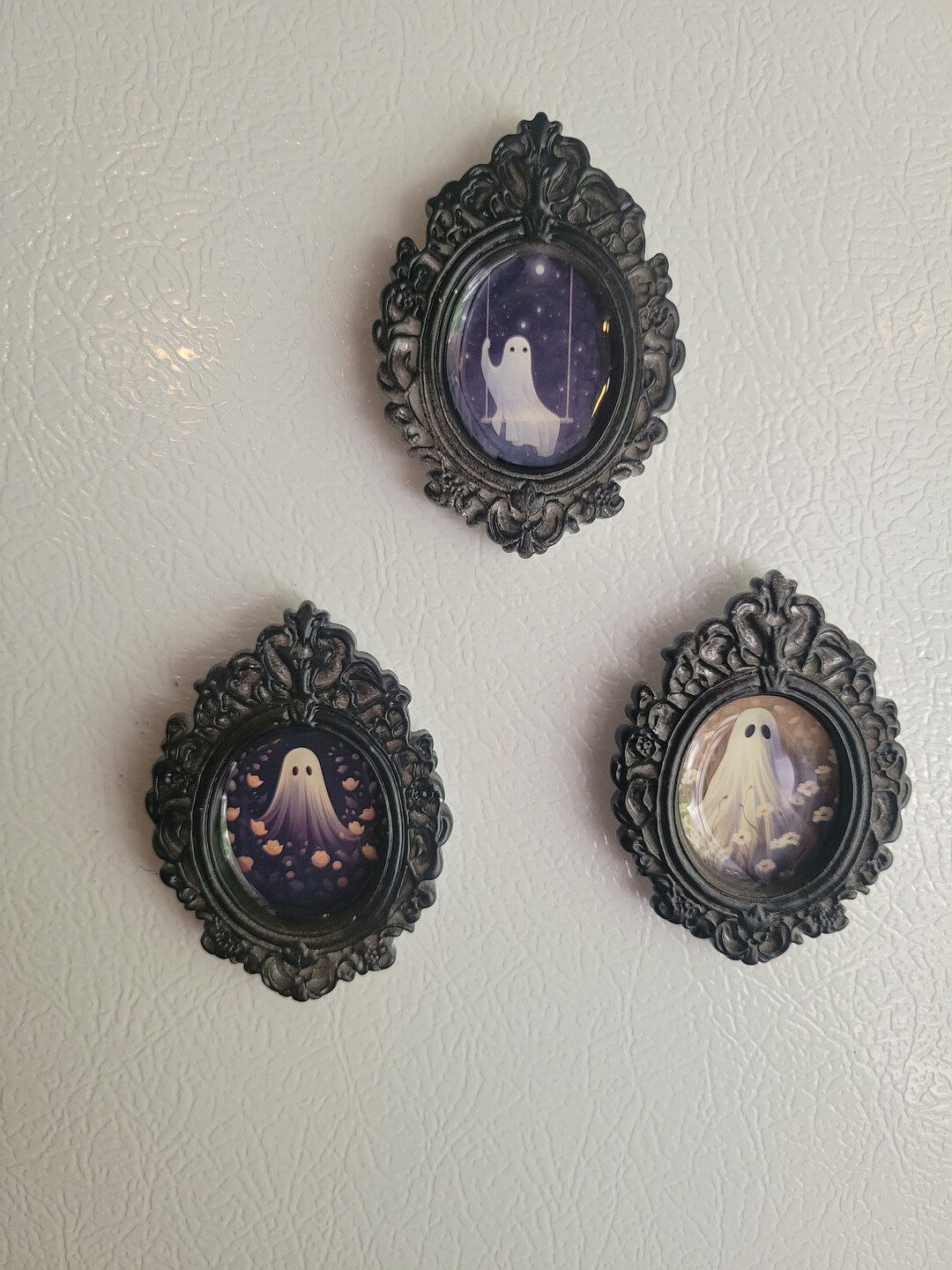 3 Tiny Magnets Baroque Framed Ghosts 2x3 Inch Frames - Etsy