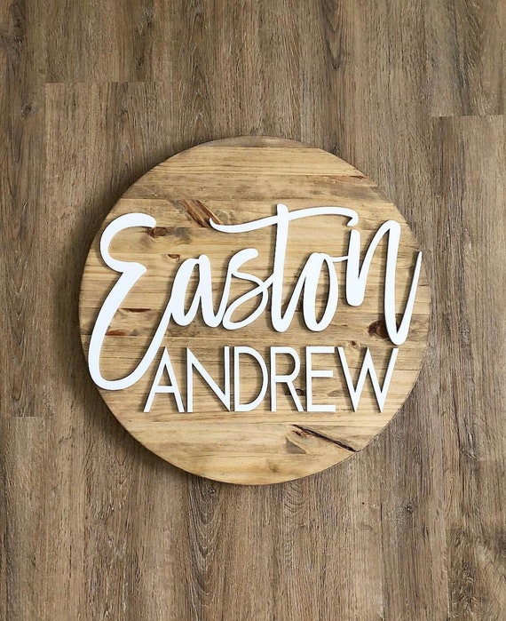 24 Custom Wooden Circle Sign Laser signs wood signs | Etsy