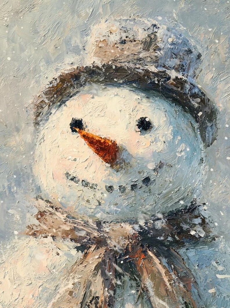 Snowman, Frosty the Snowman Art, Winter Vintage Art, Vintage Art ...