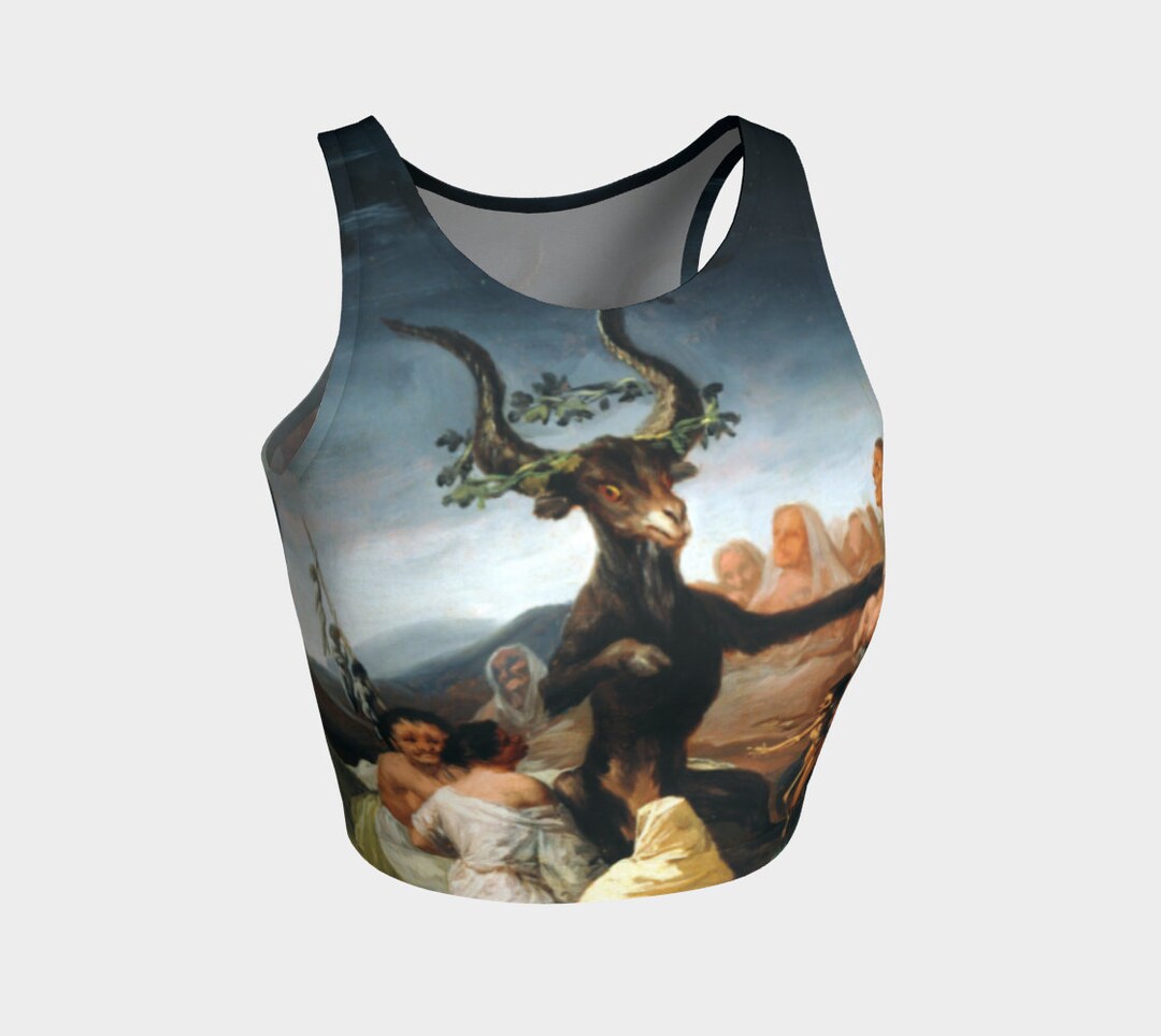 Witches Sabbath // the Great He-goat -francisco Goya - Printed Crop Top ...