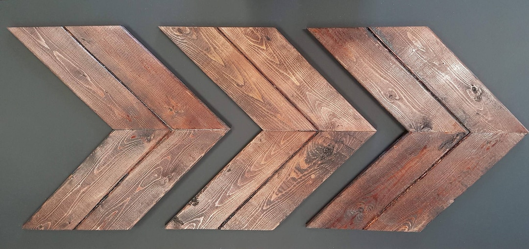 Small Wooden Arrow Chevron (SET OF 3) | Wood Arrows | Wall Art | Arrow ...