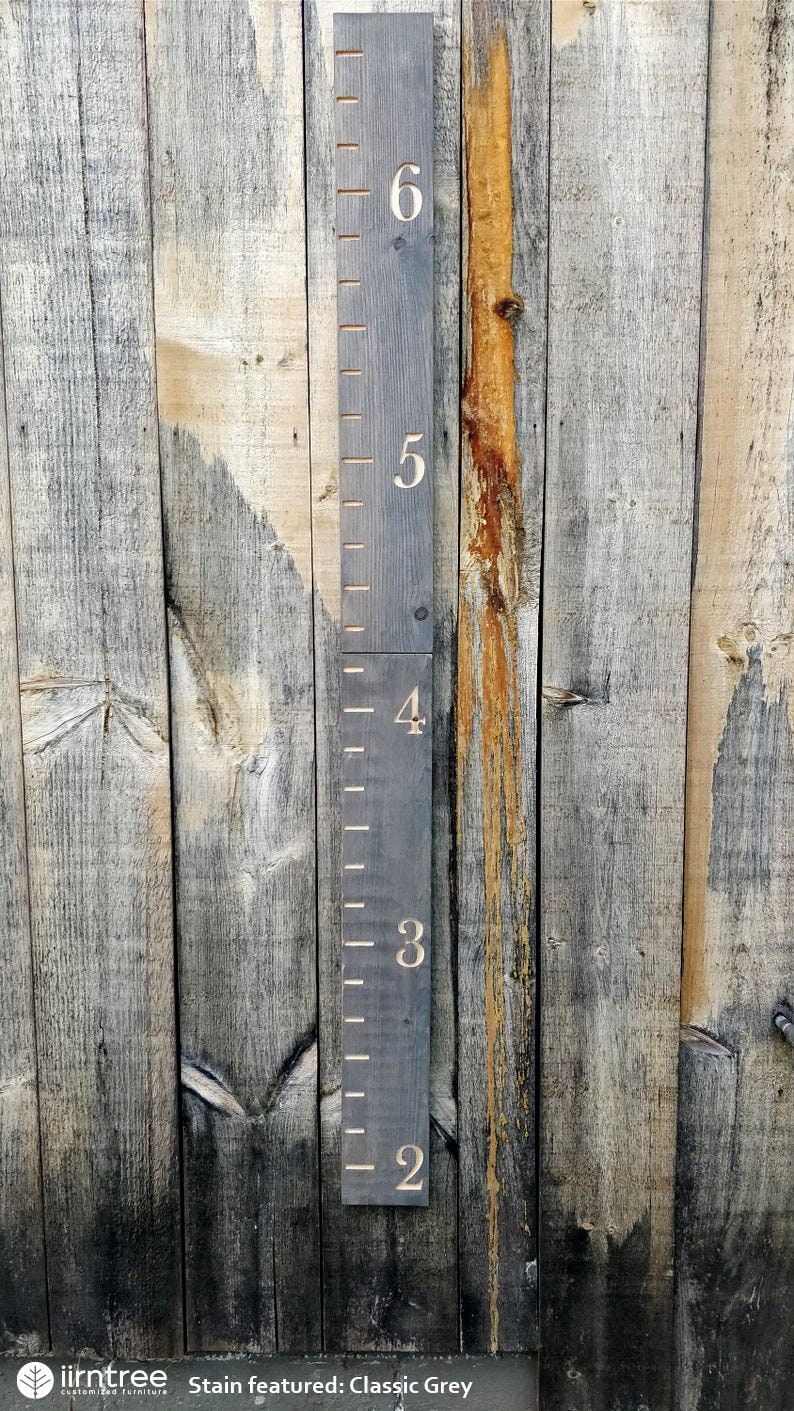 Growth Chart Ruler Wall Ruler Engraved Ruler Rustic - Etsy Canada