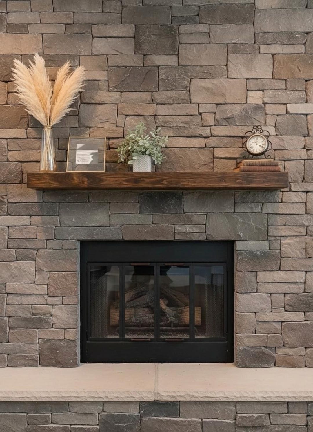 Floating Shelf Mantel - 3-inches Thick, 14-inches Deep - Etsy