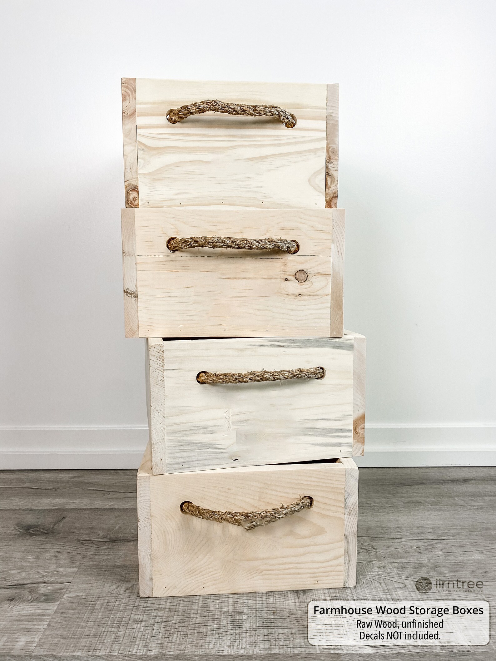 Farmhouse Wooden Storage Box - Etsy