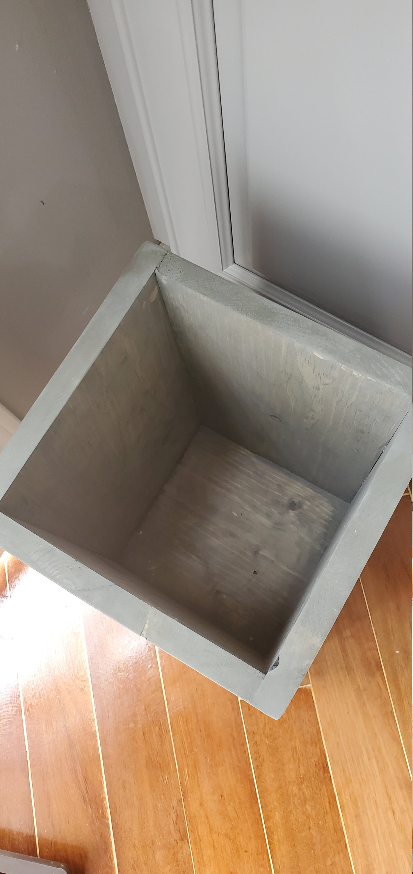 Handmade Recycled Solid 3/4 Wood Waste-Bin Trash Bin | Etsy