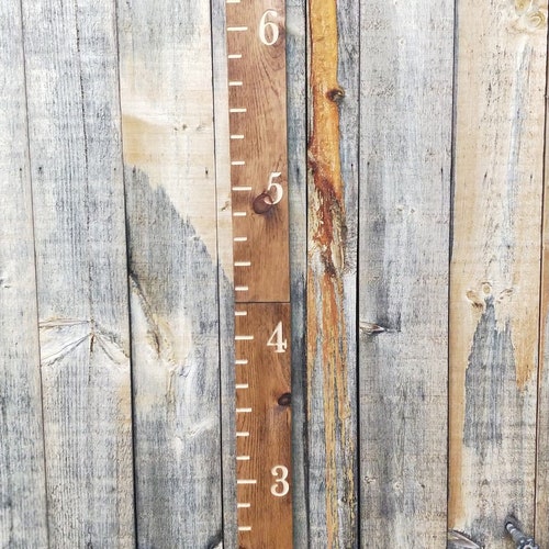 Growth Chart Ruler Wall Ruler Engraved Ruler Rustic Ruler Measure 6 ...