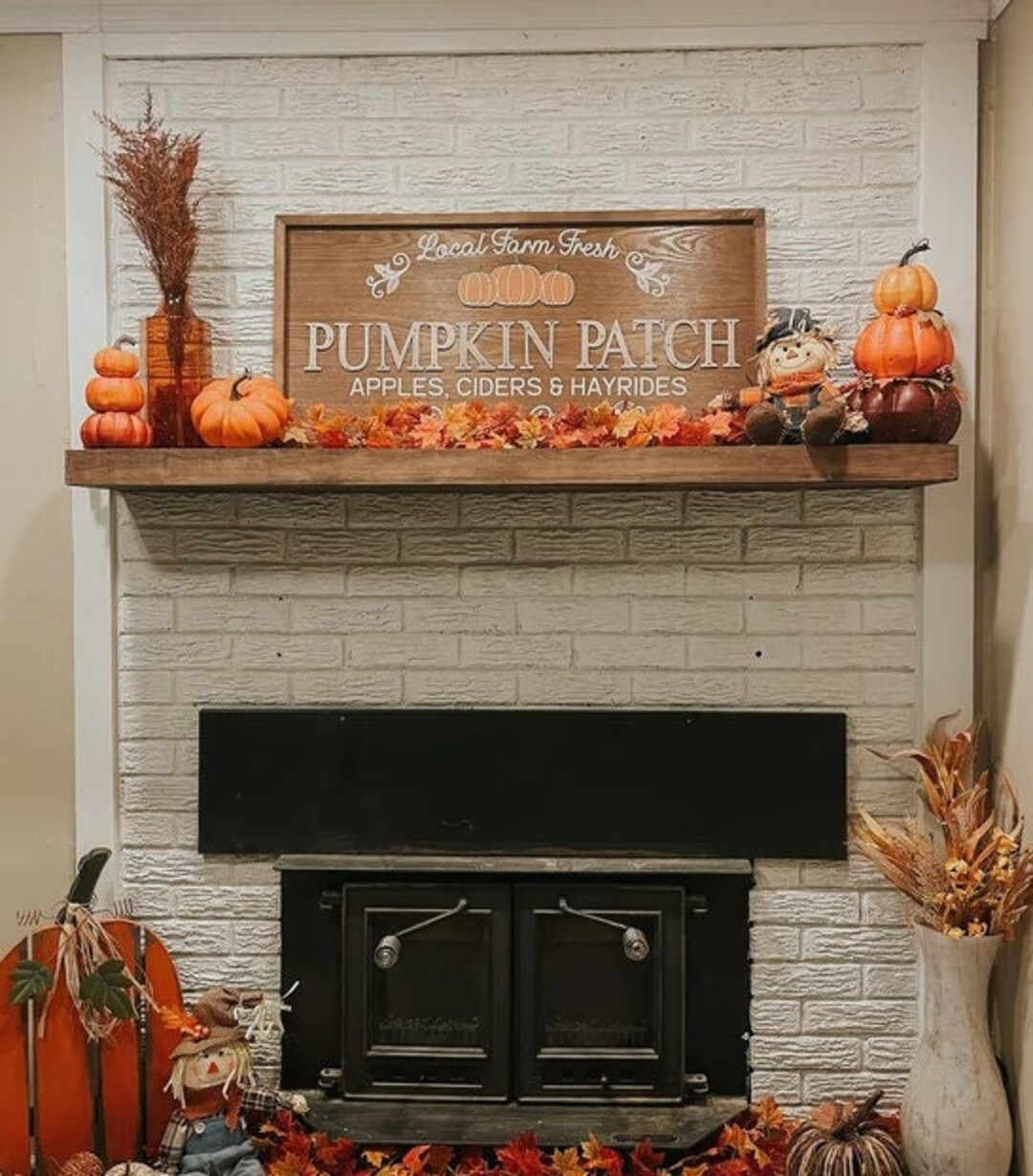 FREE SHIPPING Wood Floating Mantel 12-inches Deep Rustic Mantel ...