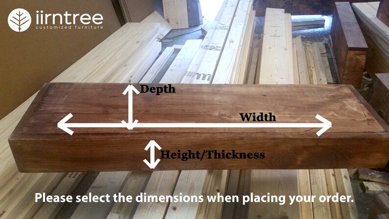 Wood Floating Shelves 16-inches Deep Rustic Shelf - Etsy