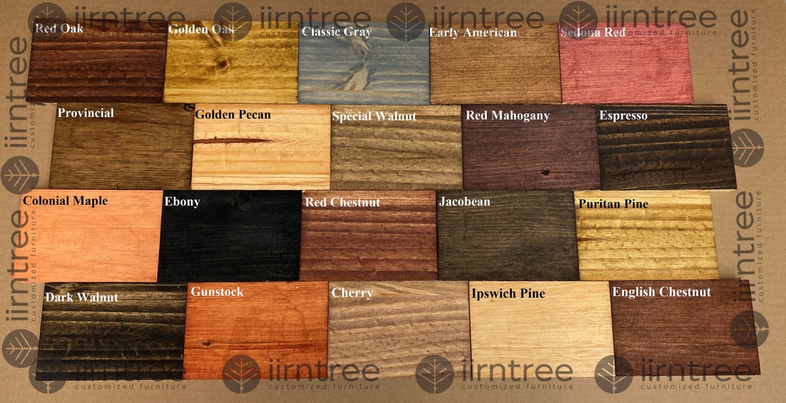 Stain Sample Board Iirntree - Etsy