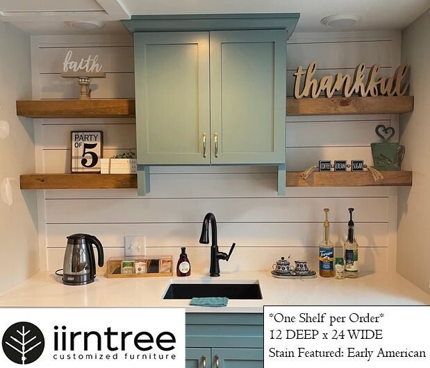 12 Inch Wide Floating Shelf - Etsy Canada