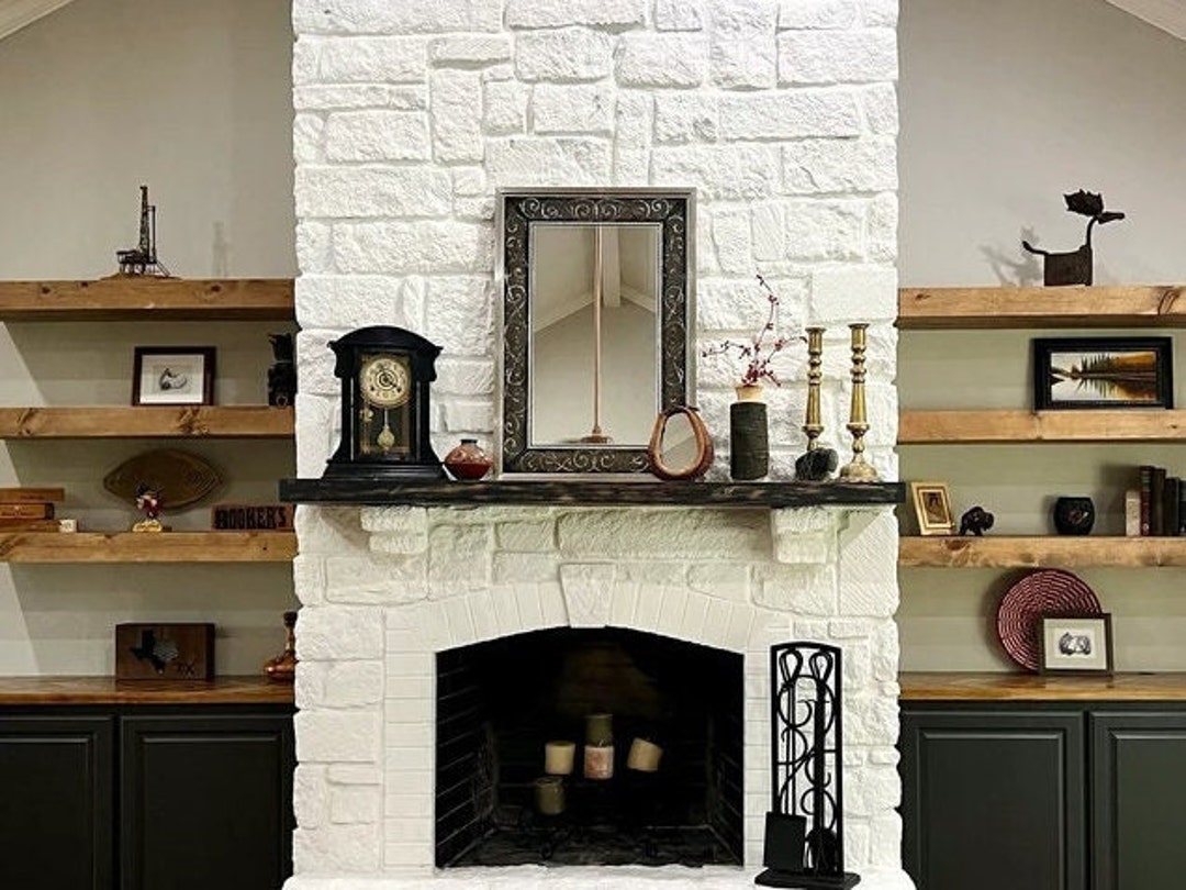 Wood Floating Shelf 16-inches Deep 3thick Rustic Shelves Farmhouse ...