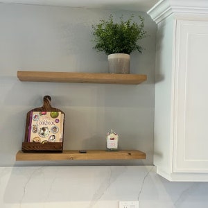 Wood Floating Shelf 1.5-inches Thick | 9-inches Deep | Rustic Shelf ...