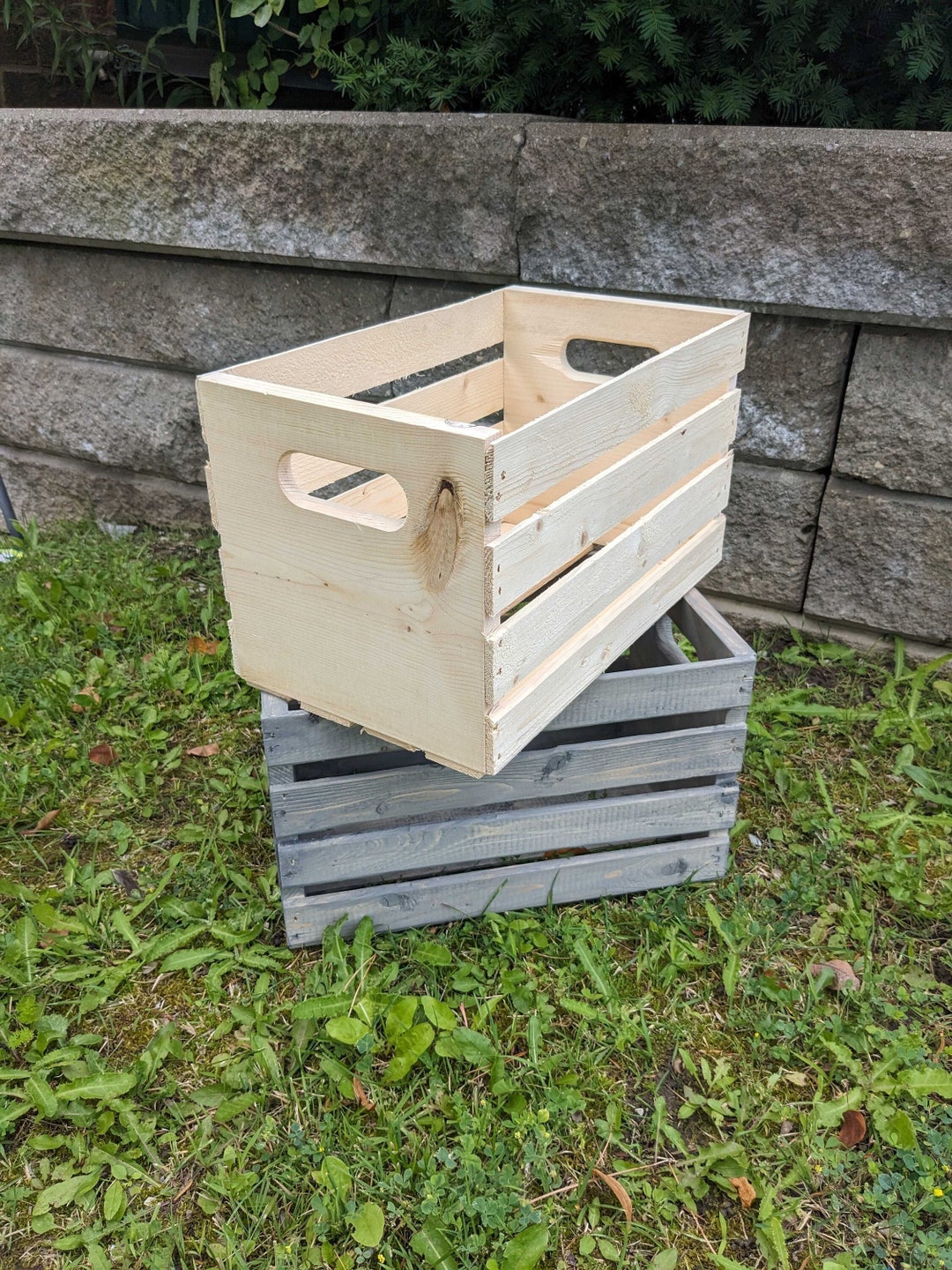 Vintage Wooden Crate | Rustic Wooden Crate | Wood Box | Wooden Storage ...