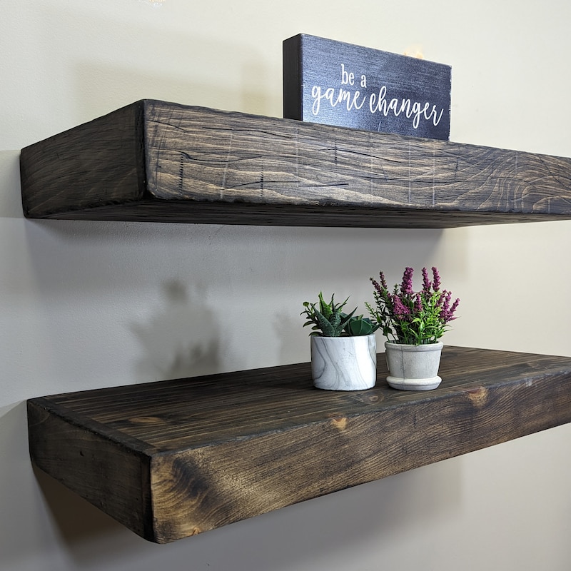 Rustic Floating Shelves - Etsy