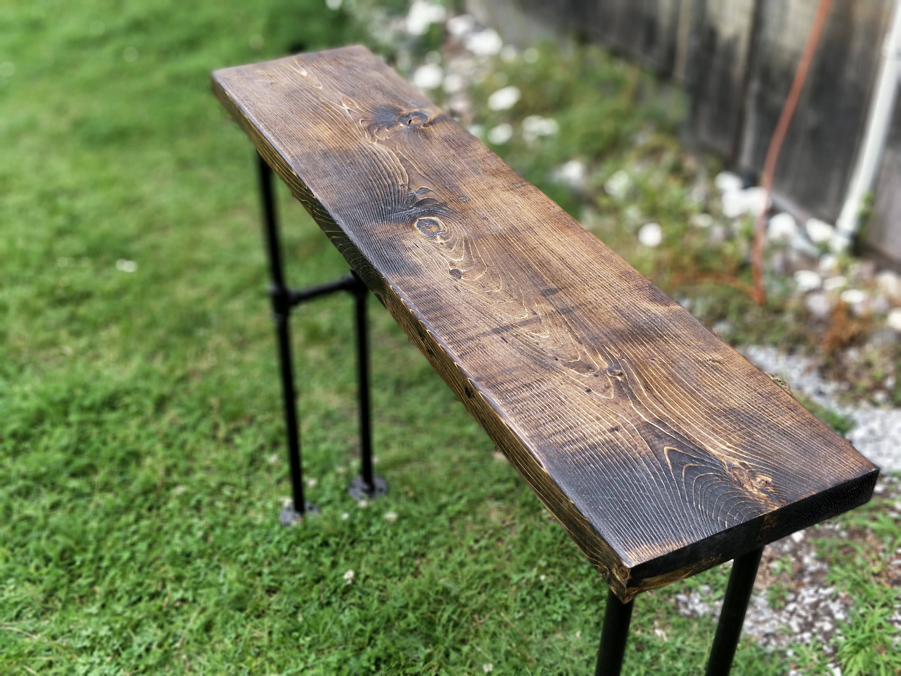 Modern Pipe Bench Entryway Table FREE SHIPPING Rustic - Etsy