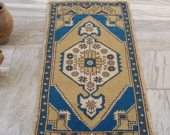 Small Pink Turkish Entryway Rug 2 X 1 Ft Pale Distressed - Etsy