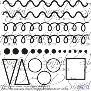 Royal Icing Practice Sheet 8.5 X 11 Instant Download PDF Printable File ...