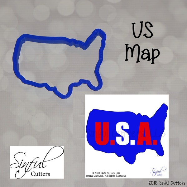 Us Map Cookie Cutter - Etsy