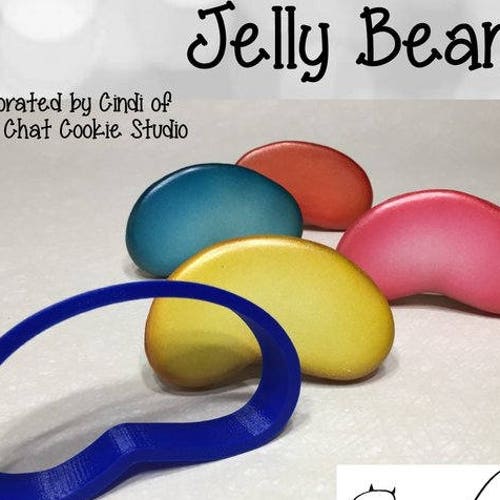 Jelly Bean Cookie Cutter and Fondant Cutter and Clay Cutter - Etsy