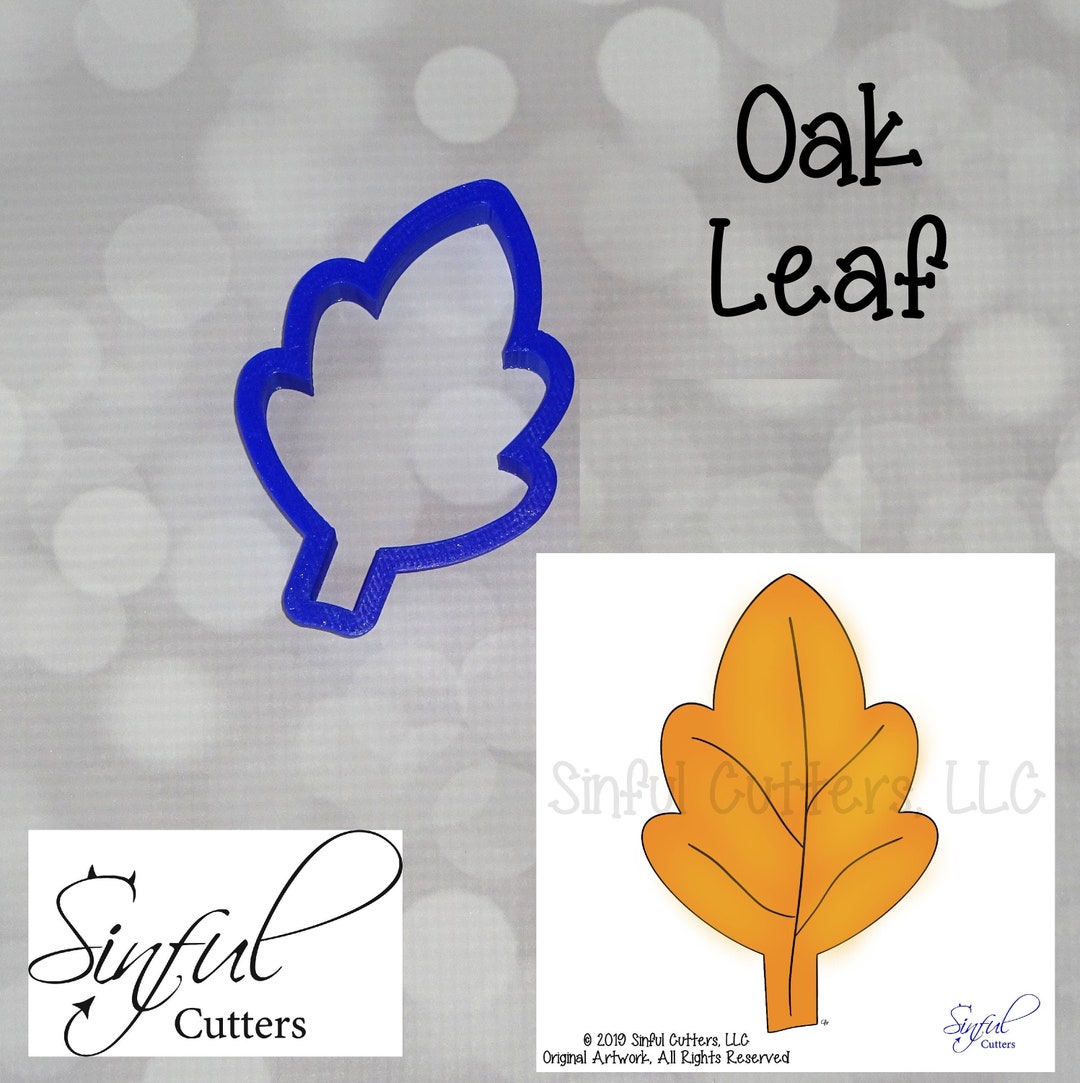Oak Leaf Cookie / Fondant Cutter - Etsy