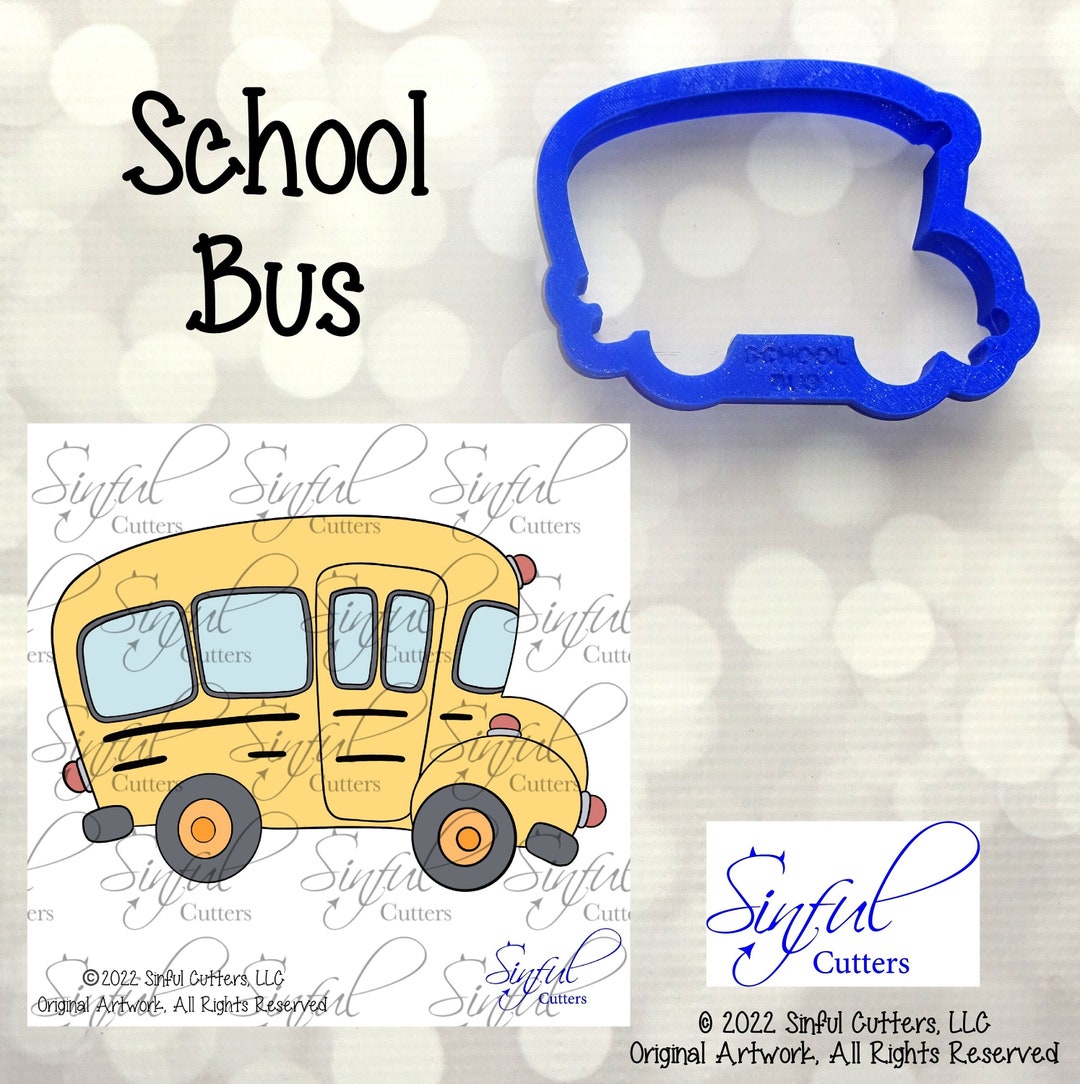 STL File Only - 3.5" School Bus - Print From Home School Cookie Cutter ...