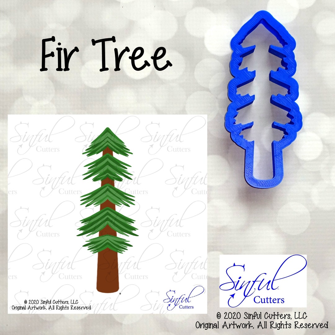 STL File - 4" Fir Tree - Print at Home - Christmas / Camping Cookie ...