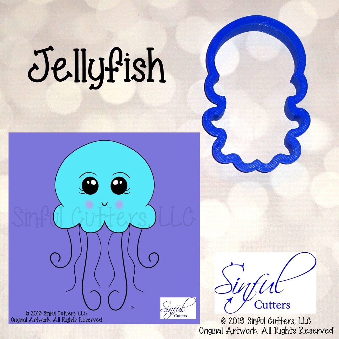 Jellyfish Cookie / Fondant Cutter - Etsy