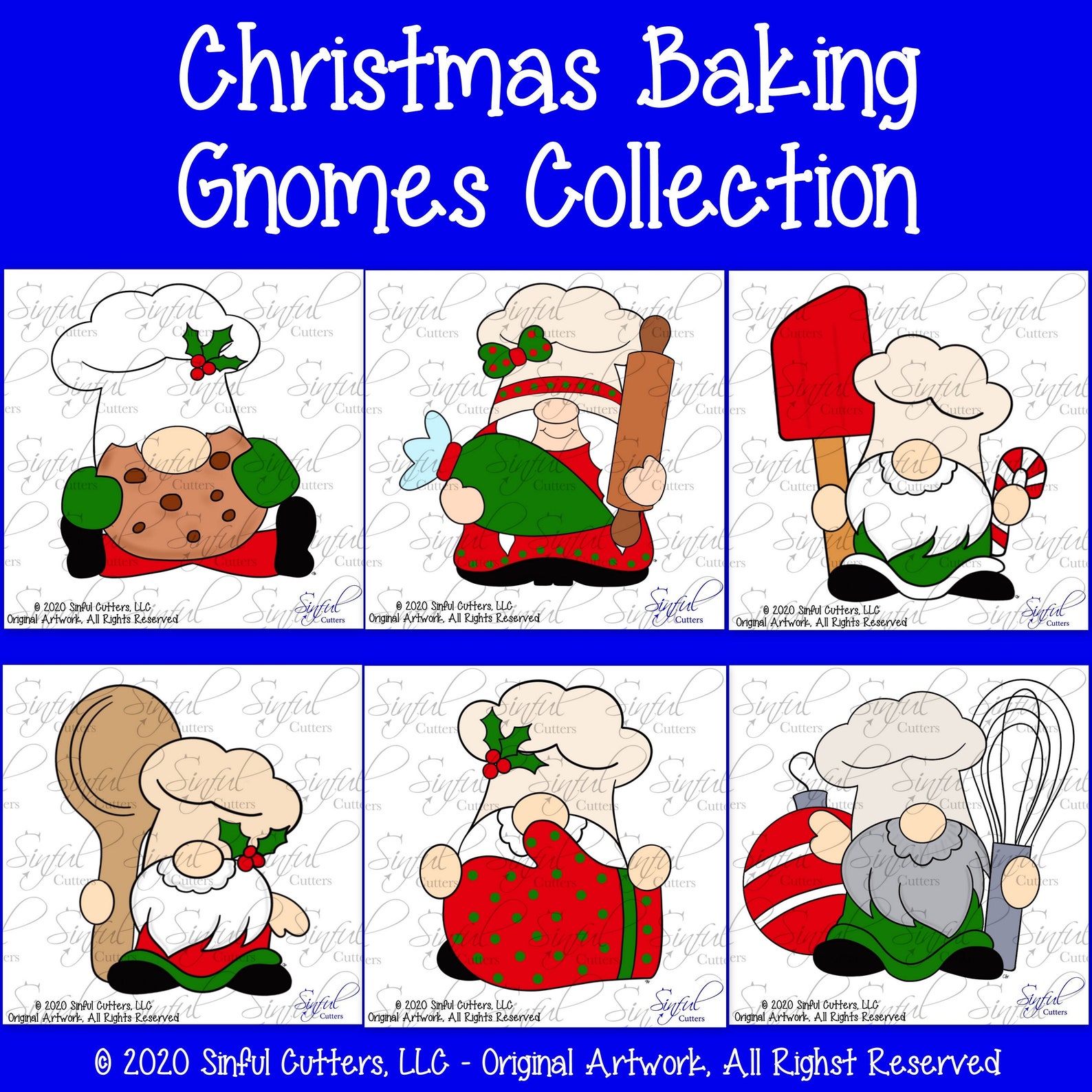 STL Files ONLY 3.5 Baking Gnomes 6 Pc Set Print at - Etsy