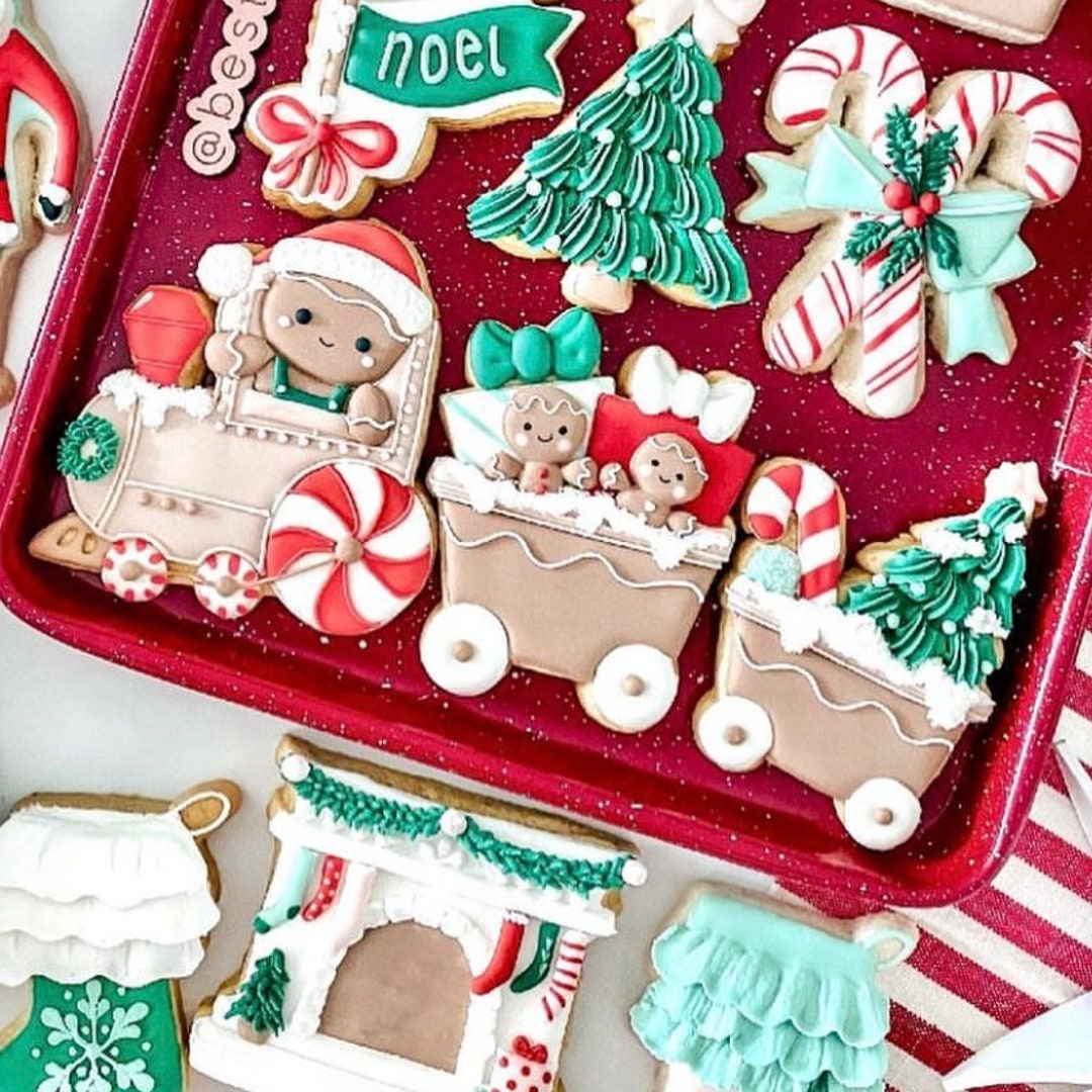 Gingy Train Cookie Cutter Stls & PNG Clipart: 3pc, (medium) Christmas ...
